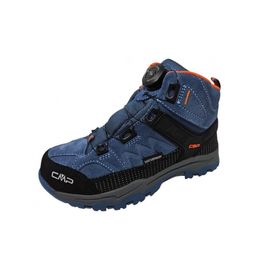 CMP Leder-Trekkingboots "Kiruna Mid" in Blau/ Schwarz | Gr.: 37