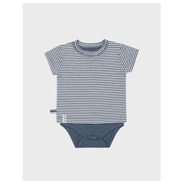 OrganicEra Baby Kurzarm-Bodyshirt in Indigo Melange | Gr.: 6-12 Monate