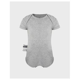 OrganicEra Baby Kurzarm-Body in Grey Melange | Gr.: 6-12 Monate
