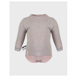 OrganicEra Baby Langarm-Bodyshirt in Rose Melange | Gr.: 12-18 MONATE