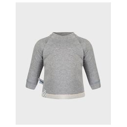 OrganicEra Baby Sweatshirt in Grey Melange | Gr.: 3-6 MONATE