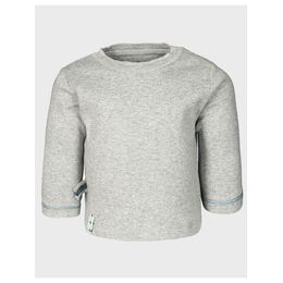 OrganicEra Baby Langarm Shirt in Grey Melange | Gr.: 0-3 MONATE