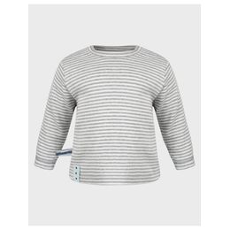 OrganicEra Baby Langarm Shirt in Grey Melange | Gr.: 6-12 Monate