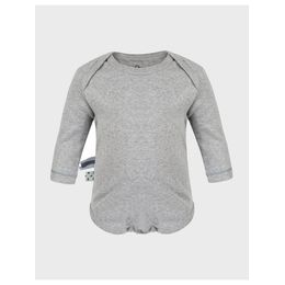 OrganicEra Baby Langarmbody in Grey Melange | Gr.: 18-24 MONATE