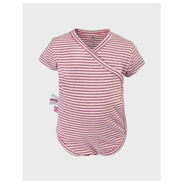 OrganicEra Baby Wickel-Kurzarmbody in Bordeaux Melange | Gr.: 3-6 MONATE