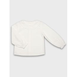 OrganicEra Kinder Bluse in White | Gr.: 3-4 Jahre