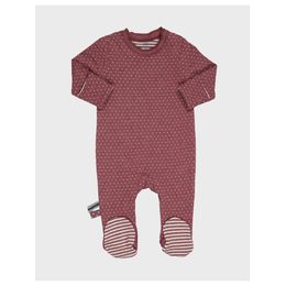 OrganicEra Baby Schlafstrampler in Bordeaux Melange | Gr.: 12-18 MONATE