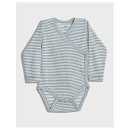 OrganicEra Baby Wickel-Langarmbody in Aqua Melange | Gr.: 18-24 MONATE