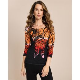 Ovanti Strickdesign Classic Pullover Paisley Farbverlauf