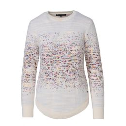 KOROSHI Pullover Damen Gr&ouml;&szlig;e XL gelb / dunkelrot / wei&szlig; / offwhite