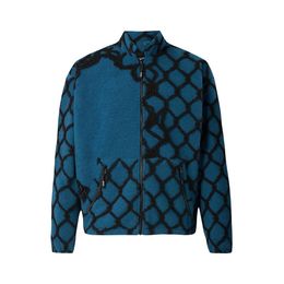 HUF Fleecejacke 'Breakthrough' Herren Gr&ouml;&szlig;e L blau / schwarz