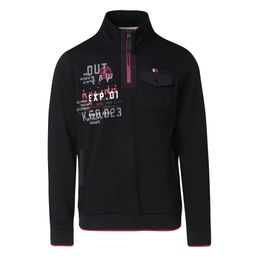 KOROSHI Sweatshirt Herren Gr&ouml;&szlig;e XXL silbergrau / rot / schwarz / wei&szlig;