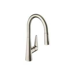 Hansgrohe Sp&uuml;ltisch-Einhebelmischer 200 Talis M51 m Ausziehbr., 2jet, sBox, Edelstahl-Optik (73851800)
