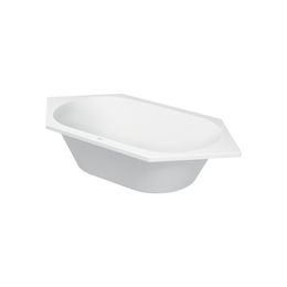 Duravit Sechseck-Badewanne D-Code 190x90x40cm, EB-Version, 2 RS, wei&szlig; (700138000000000)