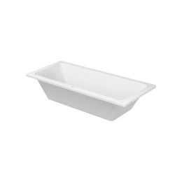 Duravit Rechteck-Badewanne D-Code 180x80x42cm, Zentraler Abl, 2 RS, wei&szlig; (700101000000000)