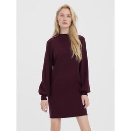 Véro Moda VERO MODA Strickkleid »VMNANCY LS FUNNELNECK DRESS GA NOOS« Winetasting XS - N-Gr N-Gr XS Bequemer loose fit Schnitt, schmeichelt jeder Figur