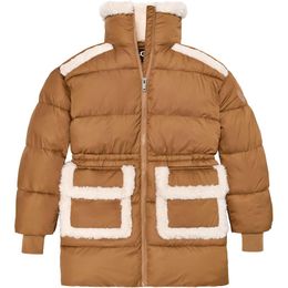 UGG Australia UGG Steppmantel »W AMAL PLUSHSEAM PUFFER COAT« mit Plüschapplikationen CHESTNUT L (40) L (40) Steppmantel mit Plüschapplikationen von UGG