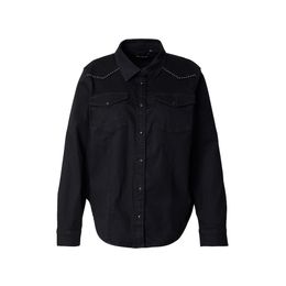 Only Carmakoma Bluse 'CARSASIA' Damen Gr&ouml;&szlig;e L black denim