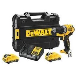Dewalt Akku-Bohrschrauber DCD701D2-QW 12 V mit 2 Akkus + Ladeger&auml;t