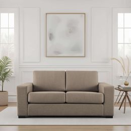 2-Sitzer Home Affaire, B:175cm H:86cm T:96cmcappuccino, 100% Polyester, Sofas, "Branwell", Breite 175 cm, Struktur fein, mit Wellenunterfederung