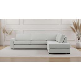 Ecksofa Home Affaire "Branwell", beige (sand), B:304cm H:86cm T:227cm, 100% Polyester, Sofas, Ecksofa, Breite 304 cm, Struktur fein, mit Wellenunterfederung