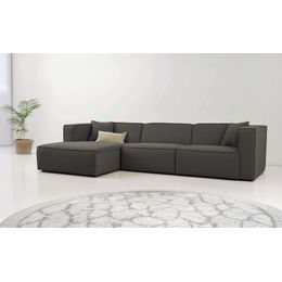 Ecksofa OTTO HOME, B:312cm H:73cm T:154cmgray, 100% Polyester, Wohnzimmer, Sofas, "Tammie", Breite 312 cm, Webstoff fein, bodentief, mit