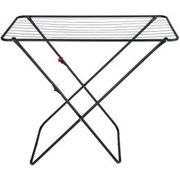 W&auml;schest&auml;nder Wenko "Modell Solo Champion", schwarz, B:54cm H:87cm T:103cm, Kunststoff, Stahl, W&auml;schest&auml;nder, W&auml;schetrockner f&uuml;r kleine Wohnr&auml;ume, 11 m Trockenl&auml;nge