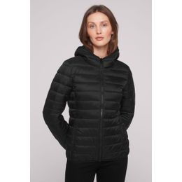 SOCCX Damen Outdoorjackeschwarz, Gr. M, bedruckt, bestickt, Steppware, Material: 100% Polyamid, Futter: 100% Polyester, F&uuml;llung: 100% Polyester,