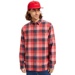 Langarmhemd Quiksilver "Motherfly Plaid", Herren, Gr. L, US-Größen, mineral rot motherfly check, 100% Baumwolle, Hemden