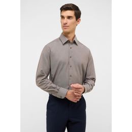 Langarmhemd Eterna "MODERN FIT", Herren, Gr. 39, primary_ausgabeGroessentyp, dunkelbraun, 100% Baumwolle, tailliert, Hemden, NON IRON (bügelfrei)