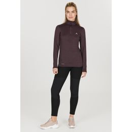 Langarmshirt WHISTLER "Juice", Damen, Gr. 42, lila (dunkellila), 98% Polyester, 2% Elasthan, unifarben, Casual, normal, Shirts, mit praktischer Quick Dry-Funktion
