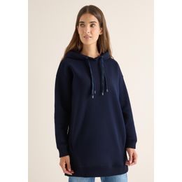 Hoodie Cecil, Damen, Gr. S (38), urban dunkelblau, Sweatware, 60% Baumwolle, 40% Polyester, unifarben, comfort fit, ohne Ausschnitt, Bündchen, Sweatshirts, im soften Baumwoll-Mix