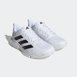 Hallenschuh adidas Performance "COURT TEAM BOUNCE 2.0", Gr. 45, schwarz-weiß (cloud weiß, core schwarz, cloud weiß), Synthetik, Textil, Sportlich, Schuhe, geeignet für jeden Hallensport