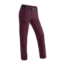 Funktionshose Maier Sports "Inara slim", Damen, Gr. 44, Normalgrößen, lila (purpurviolett), 90% Polyamid, 10% Elasthan, Hosen, Herren Wanderhose, atmungsaktive Outdoor-Hose, 4 Taschen, Slim Fit