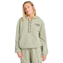 Kapuzensweatshirt Billabong "Winter Camp", Damen, Gr. L, seagrass, 100% Polyester, Sweatshirts