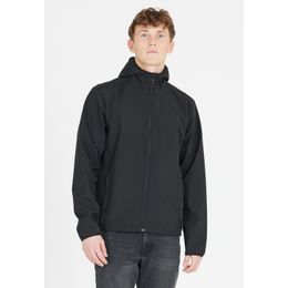 Softshelljacke WHISTLER "Luango", Herren, Gr. XL, schwarz, 100% Polyester, unifarben, normal, ohne Ausschnitt, Jacken Softshelljacke, mit einer 8.000 mm Wassers&auml;ule