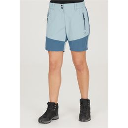 Shorts WHISTLER "LALA", Damen, Gr. 38, EURO-Gr&ouml;&szlig;en, blau, 92% Polyester, 8% Elasthan, mehrfarbig, kurz, Hosen Shorts, mit extra komfortablem Funktionsstretch
