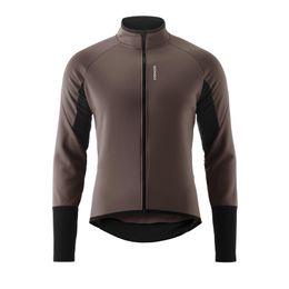 Gonso Herren Fahrradjacke "ROAD JACKET SOFTSHELL 2 M"dunkelbraun, Gr. XL, 80% Polyester, 15% Polyamid, 5% Elasthan, Jacken, Herren Softshell-Jacke,