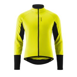 Gonso Herren Fahrradjacke "ROAD JACKET SOFTSHELL 2 M", gelb, Gr. L, 80% Polyester, 15% Polyamid, 5% Elasthan, Jacken, Herren Softshell-Jacke,