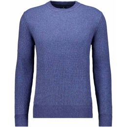 Rundhalspullover Ragman, Herren, Gr. 54, marineblau, 95% Baumwolle 5% Kaschmir, ohne Ausschnitt, Pullover