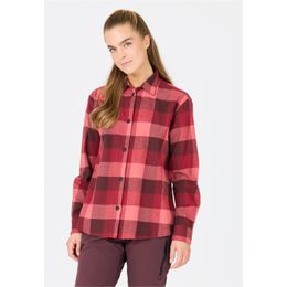 Fleeceshirt WHISTLER "Riglet", Damen, Gr. 40, rot (dunkelrot), 100% Baumwolle, mehrfarbig, ohne Ausschnitt, Shirts, In atmungsaktiver Baumwollqualit&auml;t
