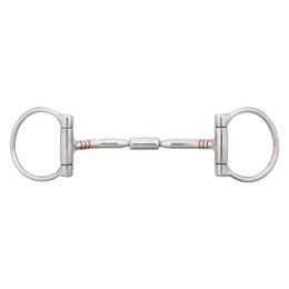 Passion 4Q Snaffle Bit mit Barrel Mundst&uuml;ck grau 13.5 cm