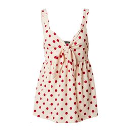Dorothy Perkins Top Damen Gr&ouml;&szlig;e XL creme / rot