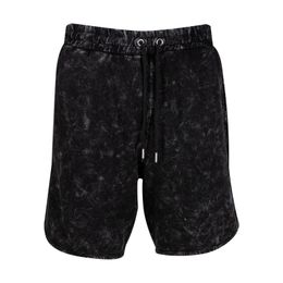 Urban Classics Washed Piped Shorts Short schwarz in S TB7345 black