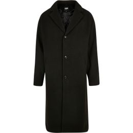 Wintermantel Urban Classics "Urban Classics Herren Long Coat", Herren, Gr. XXL, schwarz, 100% Polyester, Mäntel
