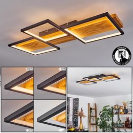 hofstein Pompu Deckenleuchte LED Schwarz, 1-flammig