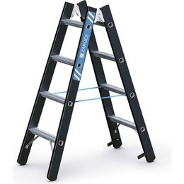 Zarges Schwerlast-Stehleiter, beidseitig begehbar, 2 x 4 Sprossen