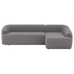 Ecksofa Inosign "Nergal, organisches Design, Breite 296cm, L-Form", grau (graphit), B:296cm H:81cm T:196cm, 95% Polyester, 5% Polyamid, Sofas, Modernes Design, schlichte Optik, stilvoller Blickfang im Wohnzimmer