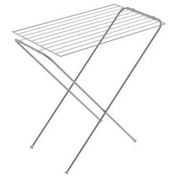 Wäscheständer BISCHOF COLOMBO "GAZZELLA", silber (silberfarben), B:94cm H:87cm T:51cm, Stahl, Wäscheständer, Ausziehbarer Wäscheständer, 10 m Trockenlänge, pulverlackierter Stahl, platzsparend klappbar
