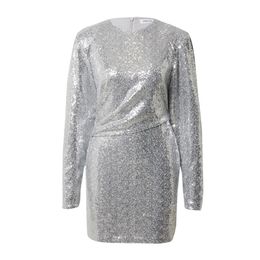 EDITED Kleid 'Adriana' Damen Gr&ouml;&szlig;e 38 silber Winterkleid